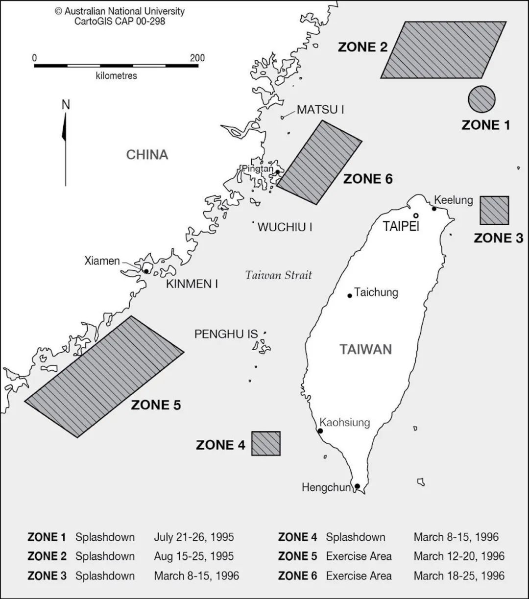 From 1996 to 2022: all military deployments from mainland China to ...